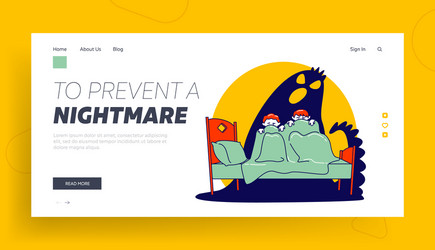 Kids nightmare terrified phobia little scared Vector Image