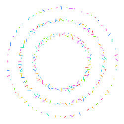 Candy sprinkle donut chocolate sprinkles isolated Vector Image