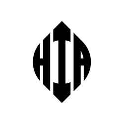 Hia logo letter design Royalty Free Vector Image