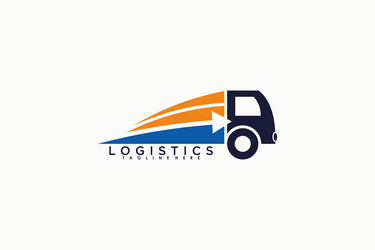 Logistics logo design with modern concept Vector Image
