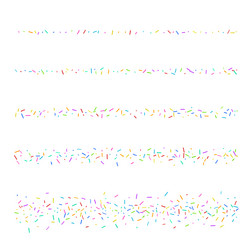 Candy sprinkle donut rainbow sprinkles isolated Vector Image