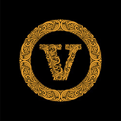 Letter V Calligraphy Vector Images (over 5,600)