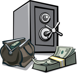 Safe and money Royalty Free Vector Image - VectorStock
