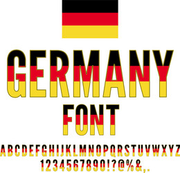 Horizontal frame and border with germany flag Vector Image