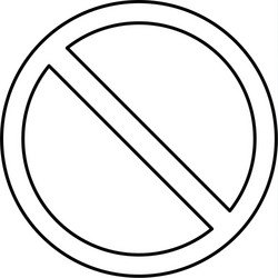 Forbidden sign cross Royalty Free Vector Image