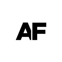 Letter f and a fa logo design template minimal Vector Image