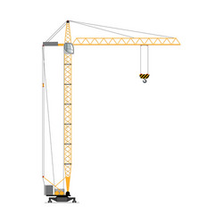 A mobile crane with raised boom Royalty Free Vector Image