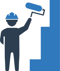 Wall painting icon Royalty Free Vector Image - VectorStock