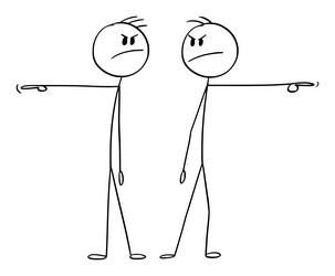 Person confused to choose the direction cartoon Vector Image