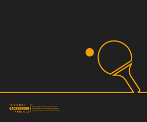 Table tennis sport ping pong abstract colorful Vector Image