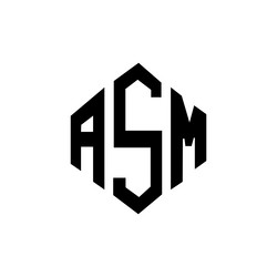 Asm logo letter design Royalty Free Vector Image