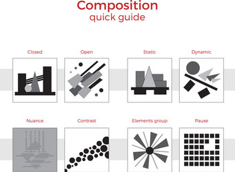 Composition quick guide Royalty Free Vector Image
