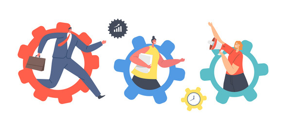 Cogs Moving Vector Images (over 2,200)