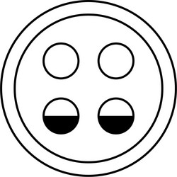 Sign lights low symbol Royalty Free Vector Image