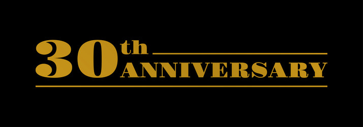 30 years anniversary icon set 30th Royalty Free Vector Image