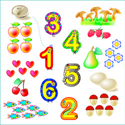 Counting game for preschool children educational Vector Image