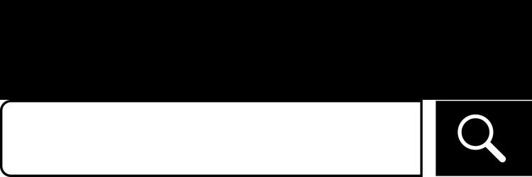 Simple black search box icon Royalty Free Vector Image