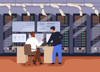 Cartoon network engineer Royalty Free Vector Image