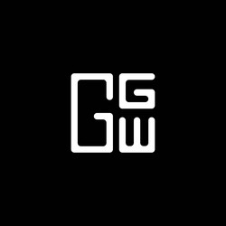 Ghz logo design simple and modern Royalty Free Vector Image