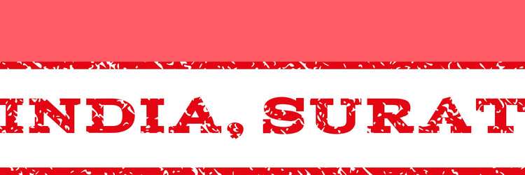 India surat watermark stamp Royalty Free Vector Image