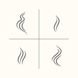 Aroma icon set Royalty Free Vector Image - VectorStock