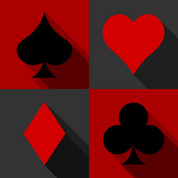 Card suits Royalty Free Vector Image - VectorStock