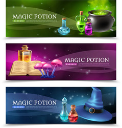 Magic banners vertical banners vertical Royalty Free Vector