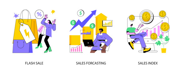 Retail profit plan abstract concept Royalty Free Vector