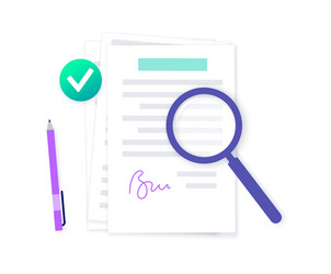 Review document concept Royalty Free Vector Image