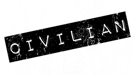 Civilian rubber stamp Royalty Free Vector Image