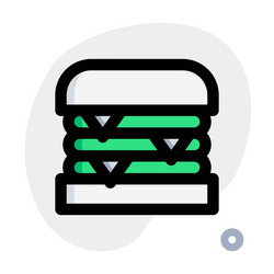 Crispy patties with cheese sliced Royalty Free Vector Image