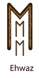 Rune Ehwaz Runes Vector Images (46)