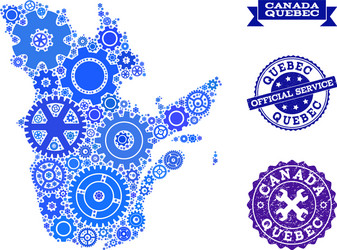Quebec Map Blue Vector Images (over 160)