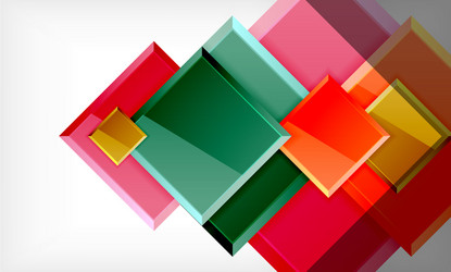 Colorful square and rectangle blocks background Vector Image