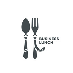 Caterer job logo design template business lunch Vector Image