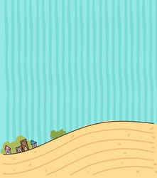 Idyllic landscape background Royalty Free Vector Image