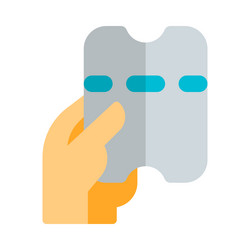 Redeem a voucher to receive a free ticket Vector Image