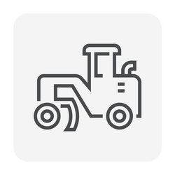 Soil compaction icon Royalty Free Vector Image