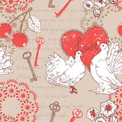 Romantic lace seamless pattern vintage Royalty Free Vector