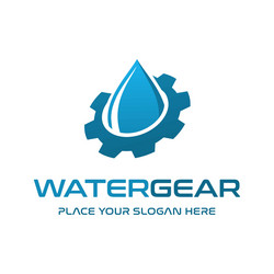 Pipe gear logo template this design use cog wheel Vector Image