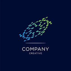 Advanced analysis data base logo symbol Royalty Free Vector