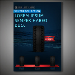 Tyre poster image Royalty Free Vector Image - VectorStock