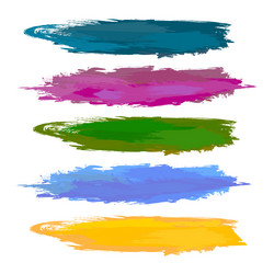 Paint brush strokes Royalty Free Vector Image - VectorStock