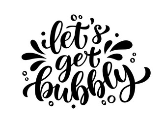 I am feeling bubbly text feeleng Royalty Free Vector Image