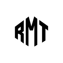 Rmt logo letter design Royalty Free Vector Image