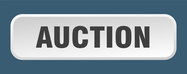 Auction button square 3d push Royalty Free Vector Image