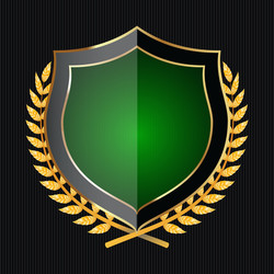 Shield and laurel wreath 2 Royalty Free Vector Image