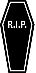 Rip Coffin Shape Vector Images (over 1,000)