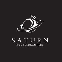 Design of planet saturn Royalty Free Vector Image