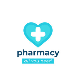 Pharmacy drugstore logo Royalty Free Vector Image